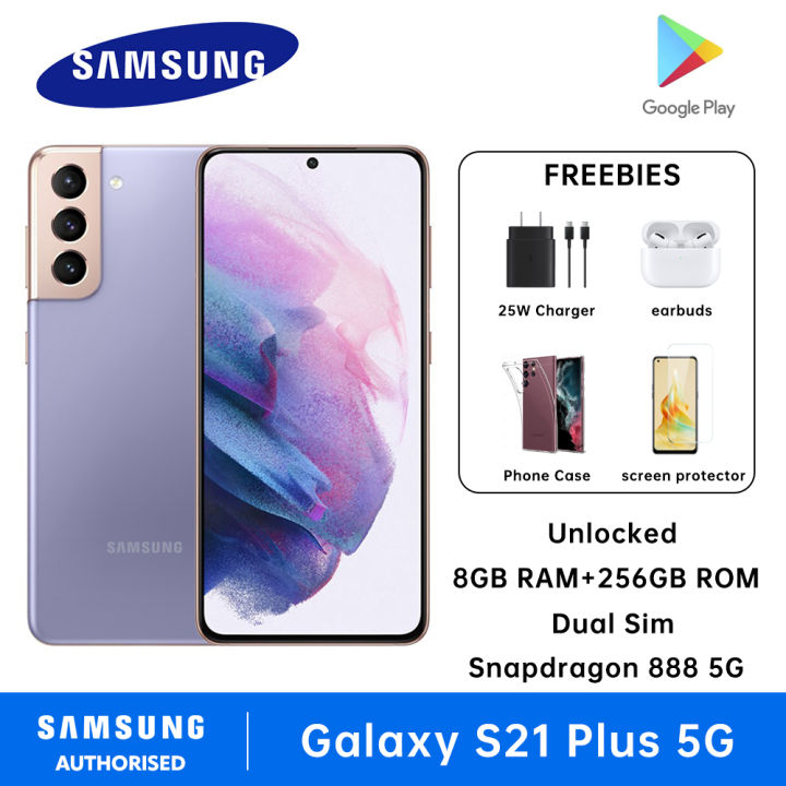 SAMSUNG Galaxy S21+ / S21 Plus Dual SIM 8GB RAM + 256GB ROM 5G mobile ...