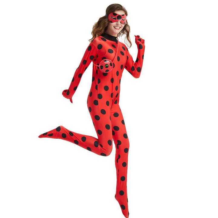 Ladybug Reddy girl Halloween costume children adult ladybug girl cos ...