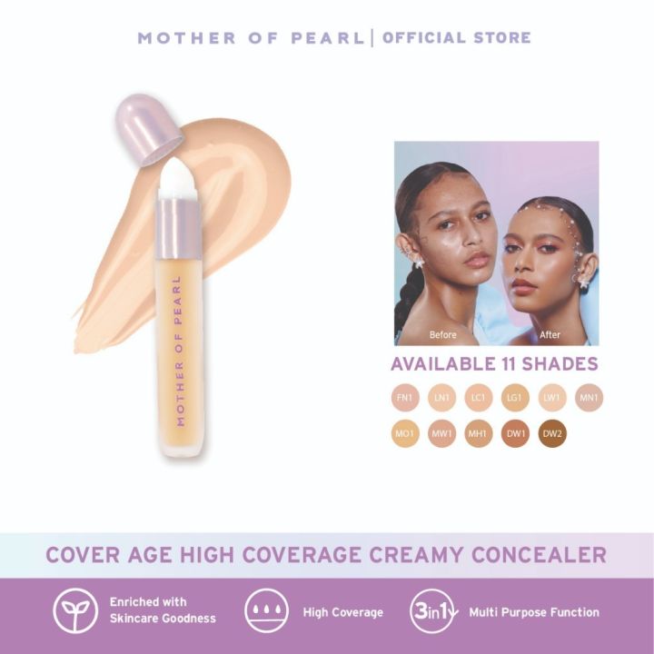 [Made by Tasya Farasya] MOP - Cover Age High Coverage Creamy Concealer ...