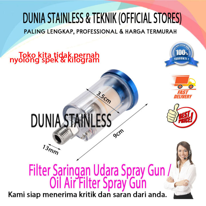 Filter Saringan Spray Gun/Kompresor/Oil Air Filter Spray Gun | Lazada ...