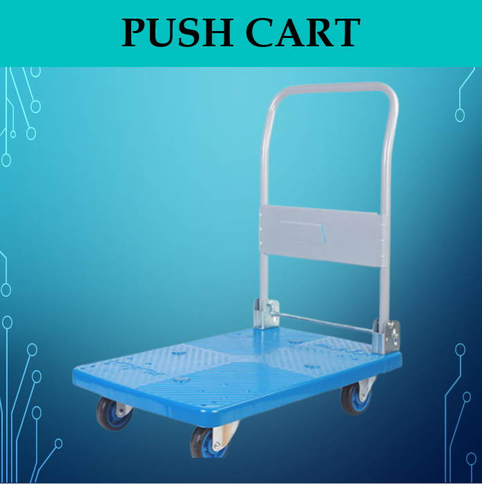 Equipment Pro PUSH CART- PLASTIC PLATFORM (50x70)Cm 180 Kg Capacity ...