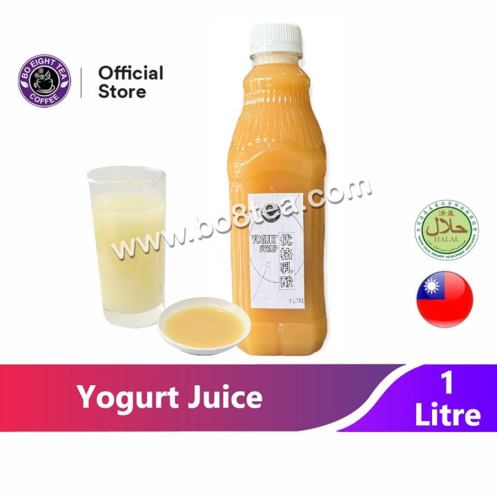 YOGURT SYRUP 1L TAIWAN 博霸优格乳酸浓缩汁 BUAH yogurt Concentrate Juice Syrup ...