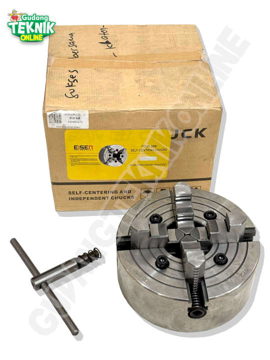 Catok Bubut Kaki 4 EISEN 6" 8" K72-160 K72-200 EISEN / Chuck Kepala ...