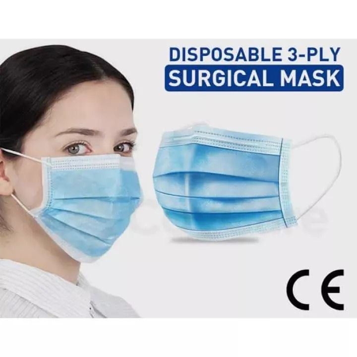 Masker 3 PLY Earloop Isi 50pcs-Masker Surgical Bedah | Lazada Indonesia
