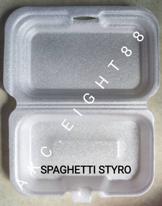 100 pcs - Spaghetti Box - Food Styro Box (SB 3) FOOD PACK, MEAL BOX ...
