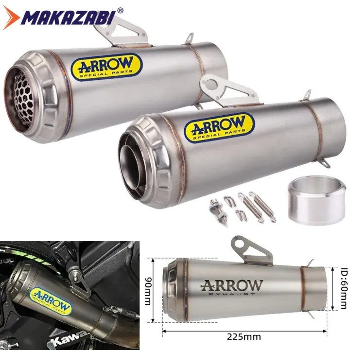 Motorcycle Exhaust System Tail Pipe Motocross Escape Racing Moto ...