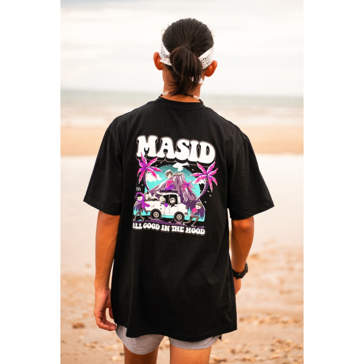 MASID Men's T-shirt Shirt Unisex Premium Round Neck Loose Short Sleeve ...