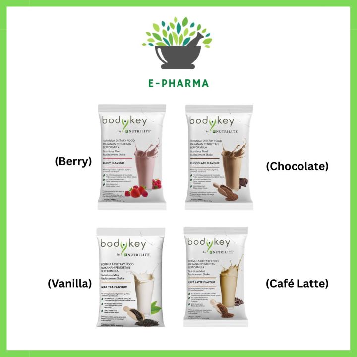 BodyKey by Nutrilite Meal Replacement Shake (Berry, Vanilla, Chocolate ...