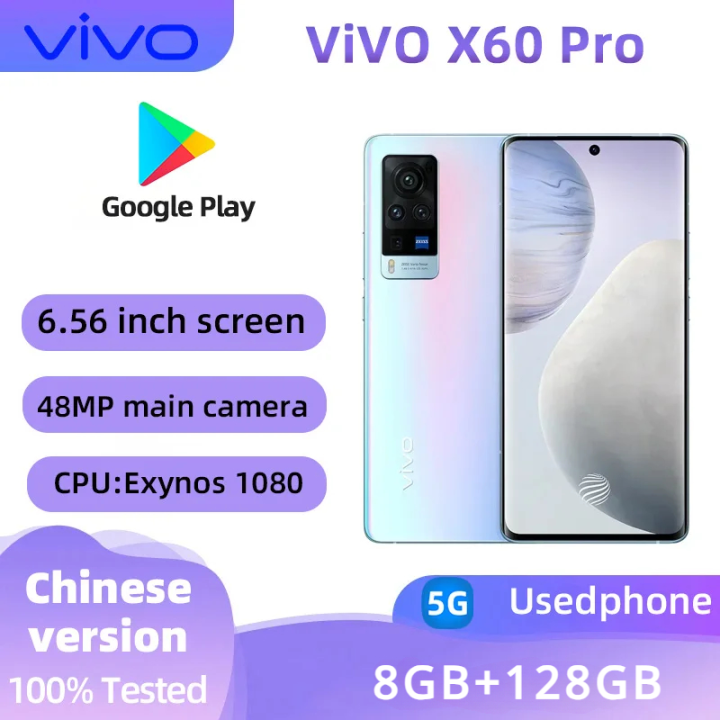 Vivo X60 Pro Snapdragon 870 Android 5G Funtouch 8GB RAM 128GB ROM 6.56นิ้ว48.0MP 120HZ มือสอง ...