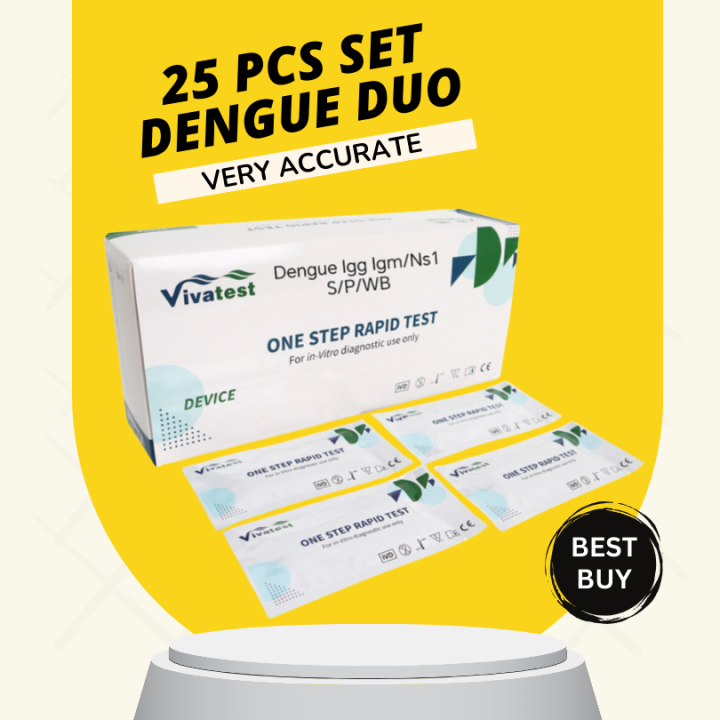 VivaTest 25pcs Dengue duo test kit ns1 plus igg and igm Accurate and ...