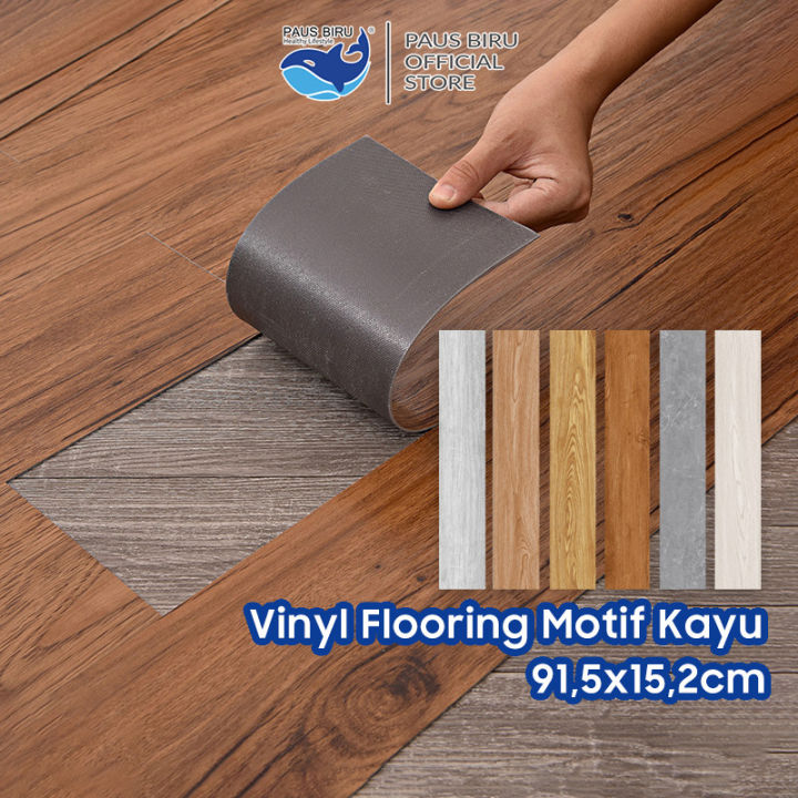 Vinyl Lantai Stiker Wallpaper Dinding Motif Kayu Dengan Lem 91 5x15 2cm B4 Lazada Indonesia
