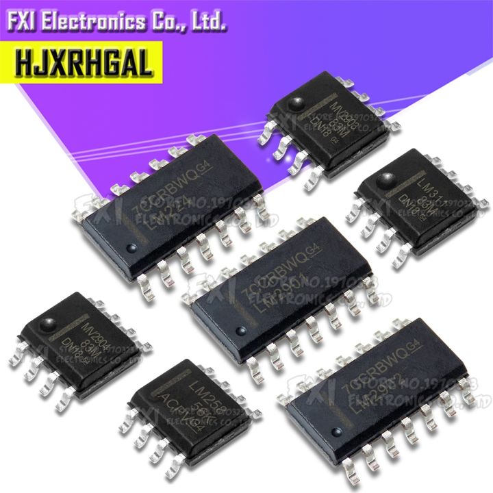 50 cái mạch khuếch đại LM358 LM393 lm339 lm324 NE555 SOP SMD lm358dr ...