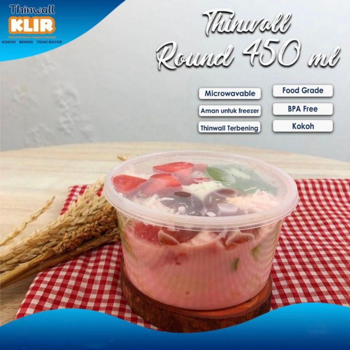 [Isi25] Thinwall Roundbowl 450 ml 450ml KLIR / Thinwall Round 450 ml ...