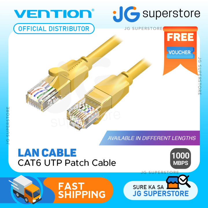 Vention CAT6 Ethernet Round Cable UTP 1000Mbps 250Mhz LAN Network Wire ...