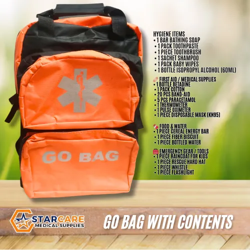 EMERGENCY GO BAG (WITH COMPLETE CONTENTS) (BAG ONLY) | Lazada PH