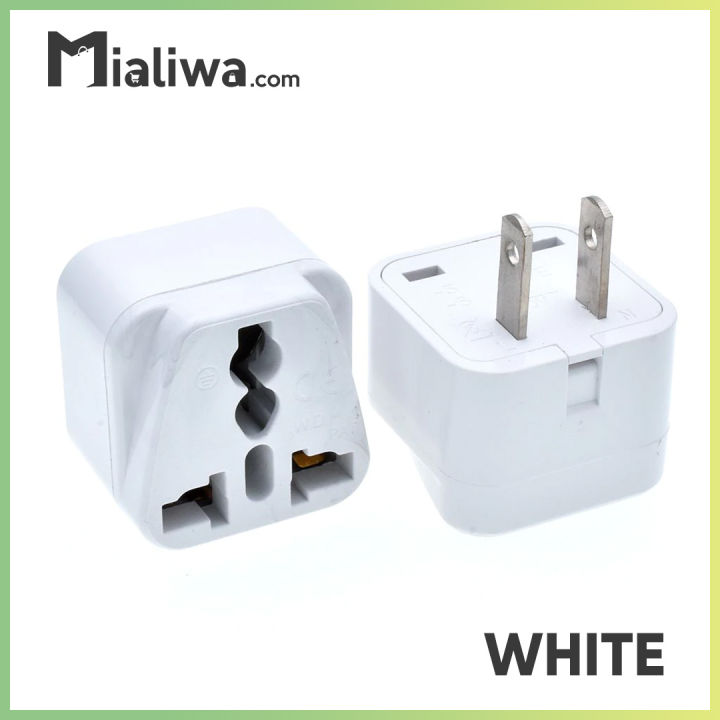 Universal Travel Adapter Plug Adaptor 3-Way US Type A 2-Pin AC Power ...