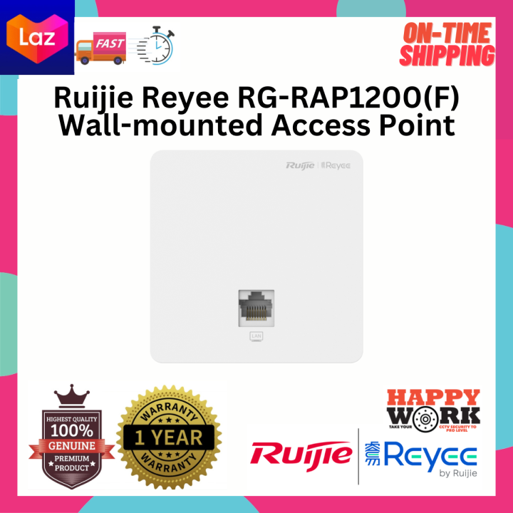 Wall Access Point Ruijie Reyee RG-RAP1200(F) Reyee Wi-Fi 5 1267Mbps ...