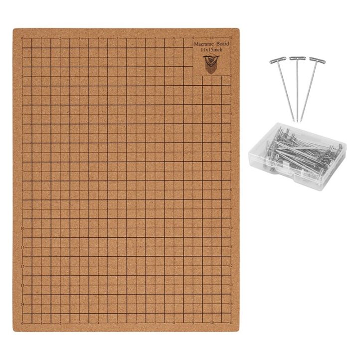 (WUSG) Macrame Board with Pins, 12x16In Portable Double Side Macrame ...