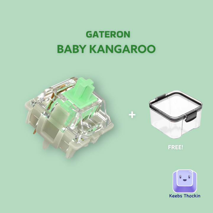 [Keebs Thockin] Gateron Baby Kangaroo Mechanical Keyboard Tactile ...