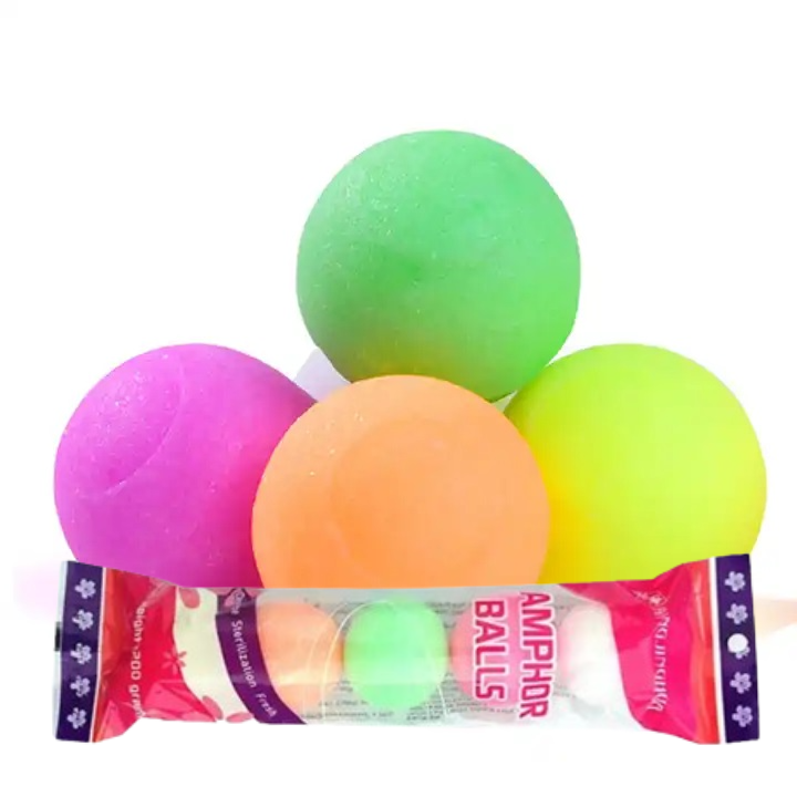 1 Bungkus Kapur Barus/ Kamper Toilet Wc Color Ball isi 5pcs/pack ...