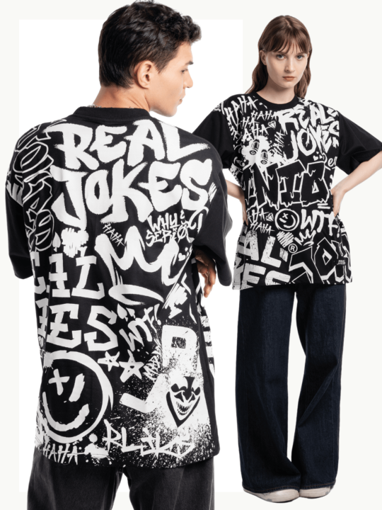 Real Jokes Clothing Scattered Black | Lazada PH