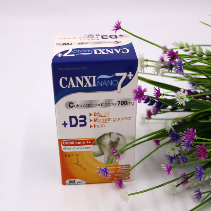 Viên Uống Canxi Nano 7+ - Giúp Bổ Sung Canxi, Vitamin D3 Cho Xương Chắc Khỏe, Giảm Nguy Cơ Loãng ...