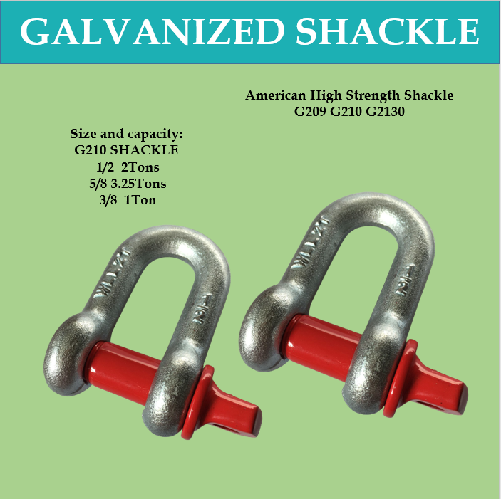 Choice Tools 1T2T 3.25T Shackle Galvanized Anchor Shackles Carbon Steel ...