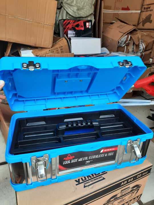 YUKIDO Toolbox 20 Inch box alat perkakas Besi Baja tool box Stainless ...