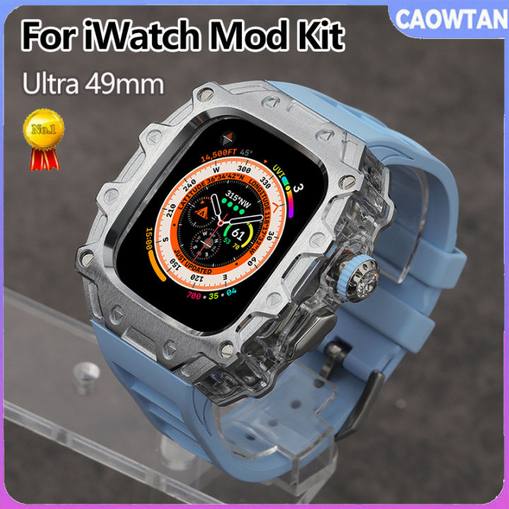 Luxury Stainless Steel Mod Kit for Apple Watch Ultra2 49mm Fluorine ...