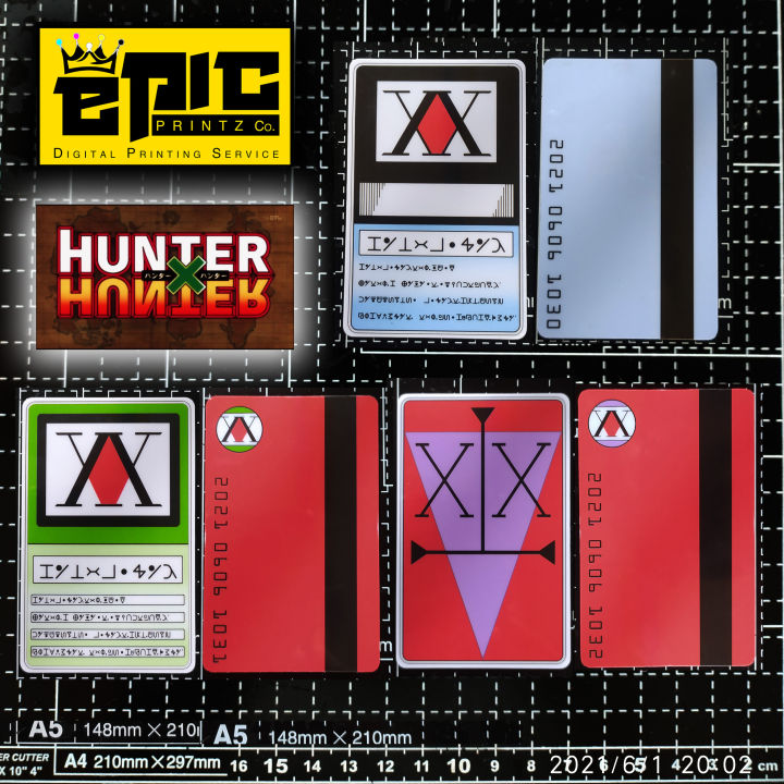 HUNTER LICENSE PVC CARD (1:1 copy from anime) | Lazada PH