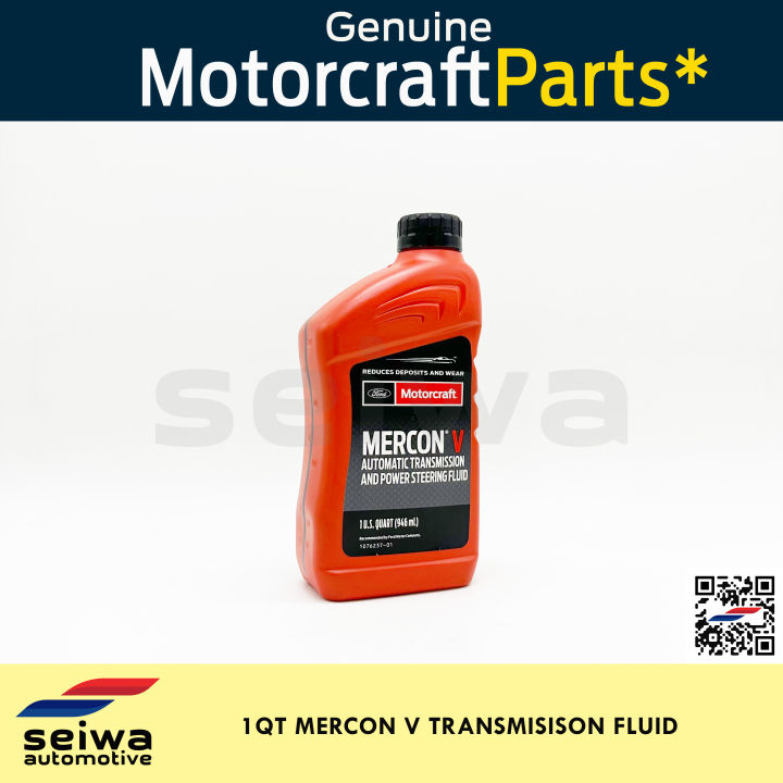 [1 QUART] Motorcraft Mercon V Transmission Fluid - Genuine Motorcraft ...