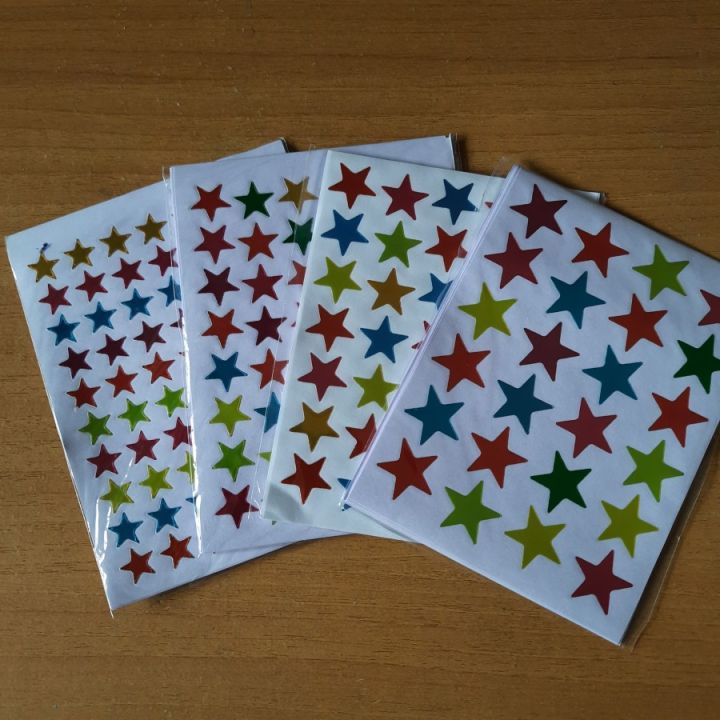 Sticker Reward Bintang PER LEMBAR Stiker Reward Anak PAUD TK | Lazada ...