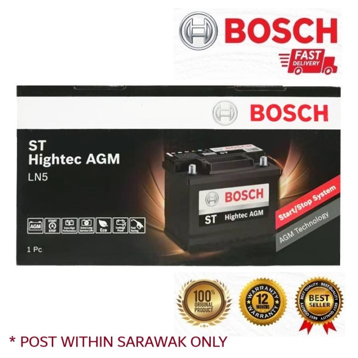 BOSCH HIGHTEC AGM BATTERY DIN92 LN5 92AH FOR MERCEDES W221 W222 W166 ...
