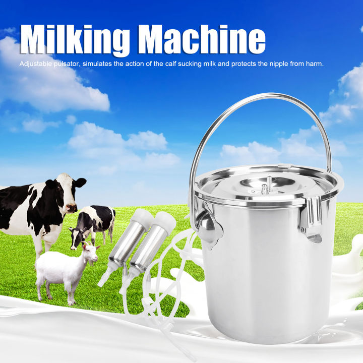 Goat Milking Machine Cow Goat Milking Machine 3L Adjustable Pulsation ...