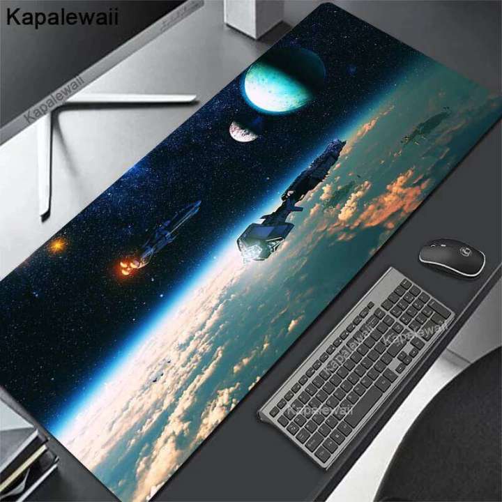 Large XXL Cute Spaceship Mouse Pad, Keyboard Desk Mat, Mouse Pad, Home ...