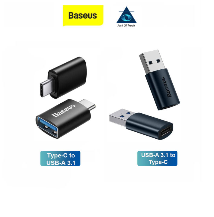Baseus Ingenuity Series Mini OTG Adapter USB 3.1 To Type-C to USB 3.1 ...
