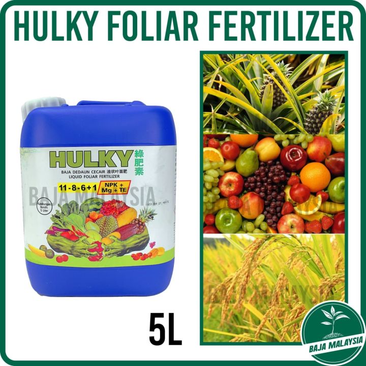 HALEX Hulky 11-8-6-1+MG+TE Liquid Foliar Fertilizer sama seperti Bayfolan Membekalkan Nutrien ...