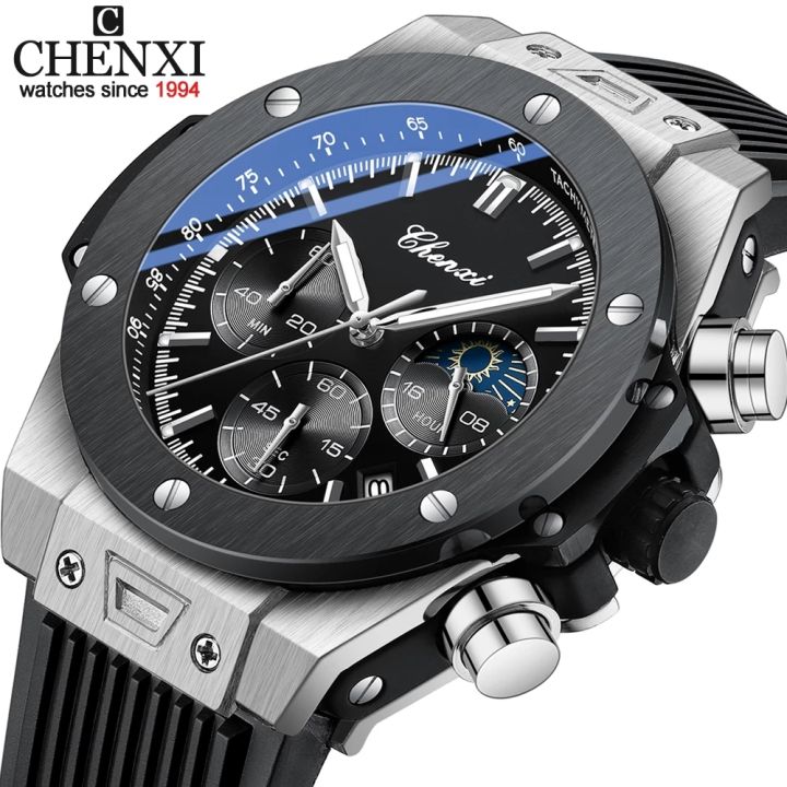 Chenxi แบรนด์แฟชั่นธุรกิจ,กีฬา,วันที่,นาฬิกาสำหรับผู้ชายควอทซ์ | Lazada ...