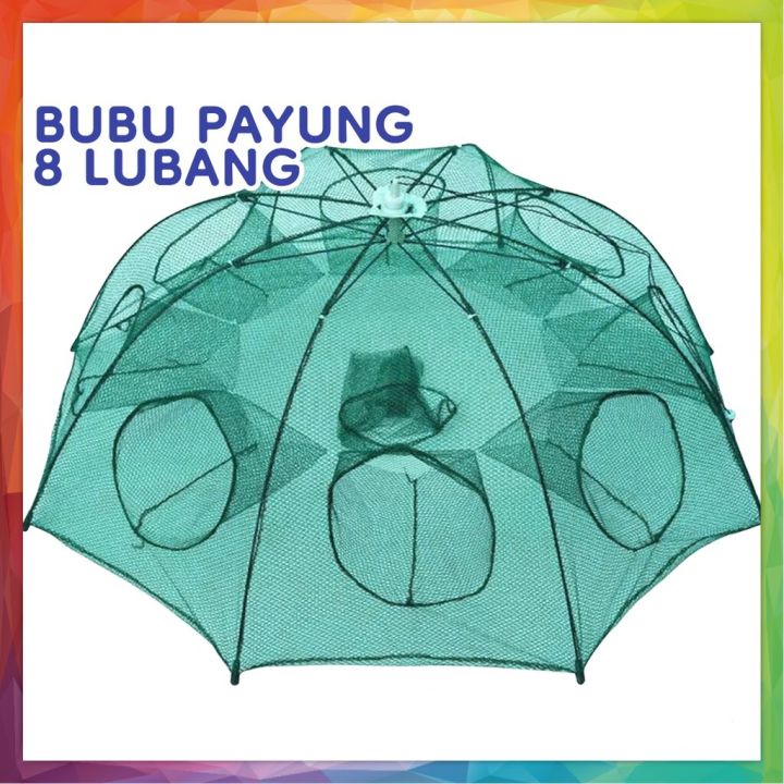 Payung Bubu Jaring Jebakan Perangkap Udang ikan Kepiting Model Payung 8 12 16 lobang | Lazada ...