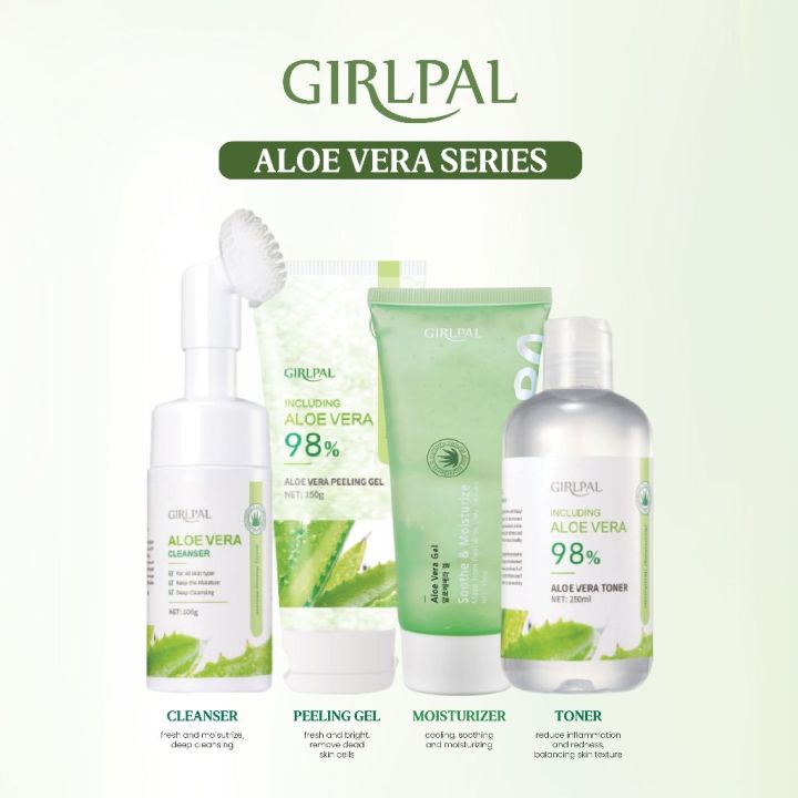 GIRLPAL ALOE VERA SERIES (full range) / GIRPAL BRIGHTENING ROSE SERIES (full range) | Lazada
