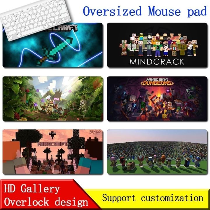 เมาส์ Minecraft ส่วนบุคคล Pad เกมขนาดใหญ่ 90 x 40 ซม. โต๊ะขนาดใหญ่พิเศษ ...