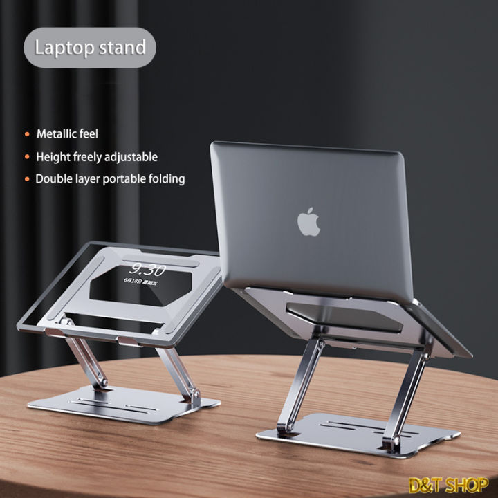 metal Laptop Stand Foldable Portable Carbon steel adjustable angle ...