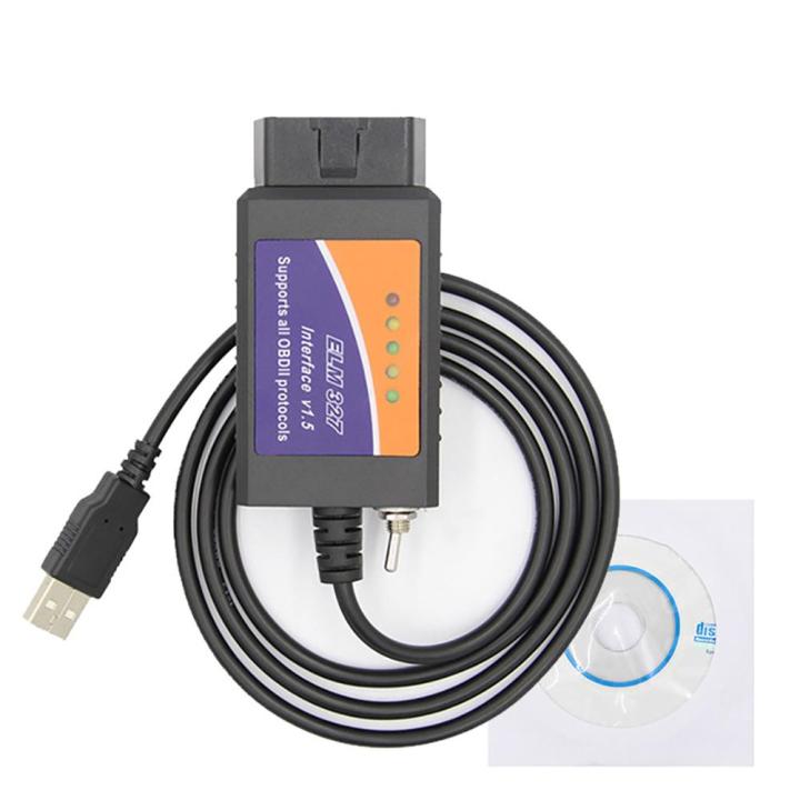 OBD2 USB Device ELM327 Compatible Interface with HS-CAN/MS-CAN Switch OBD2 Scanner【IN stock ...