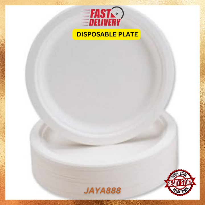 Polystyrene 7'/9" Foam Plate [ 100pcs± ]Polisterin Pinggan - TAGE ...