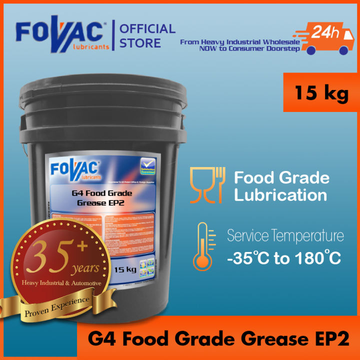 FOVAC G4 Food Grade Grease EP2/ Food Grade Lubrication - 15 kg | Lazada