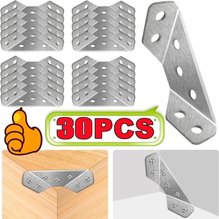 10/20/30Sets Furniture Right Angle Support Bracket Angle Corner Shelf ...