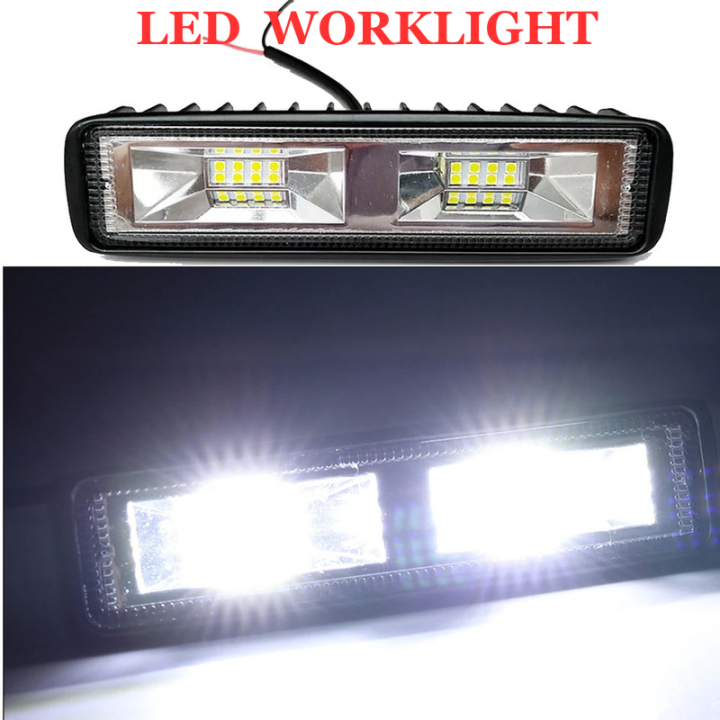 48W LED Headlights 12-24V For Auto Motorcycle Truck Boat Tractor ...