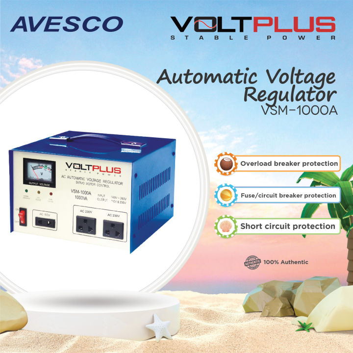 1000VA Automatic Voltage Regulator (Single Phase) | VSM-1000 | Voltplus ...
