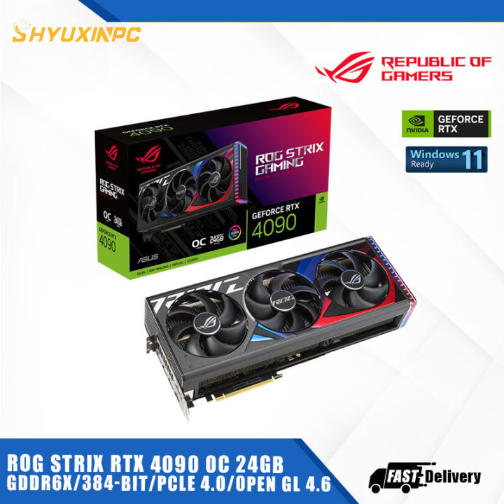 ASUS Rog Strix Nvidia Geforce RTX4090/strix/rog-strix-rtx4090-o24g-btf-gaming/ Graphics Card ...