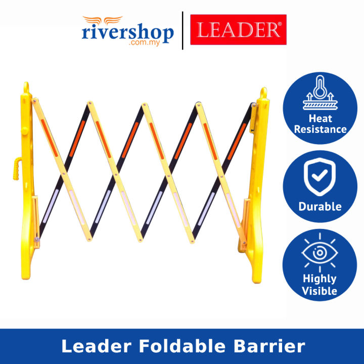 Leader Foldable Barrier / Extendable Road Barrier Foldable Safety ...